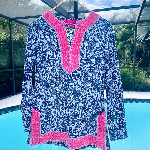 Lilly Pulitzer | Tops | Lilly Pulitzer Ocean Cove Tunic Top Oyster Bay ...